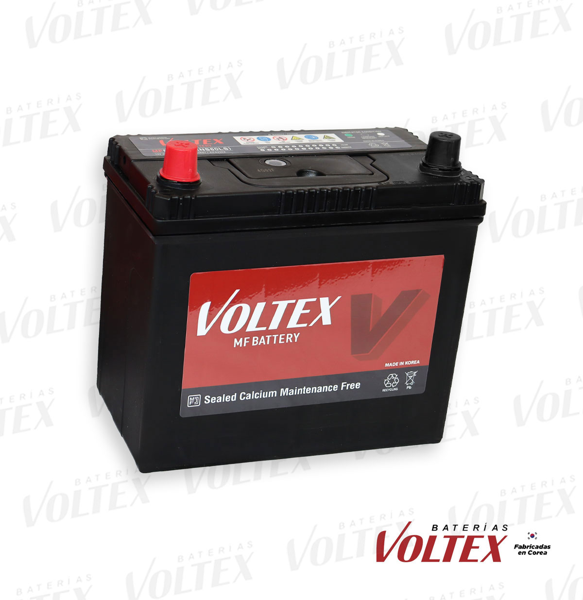 Batería Voltex Modelo 55B24RS – Baterías Voltex Perú